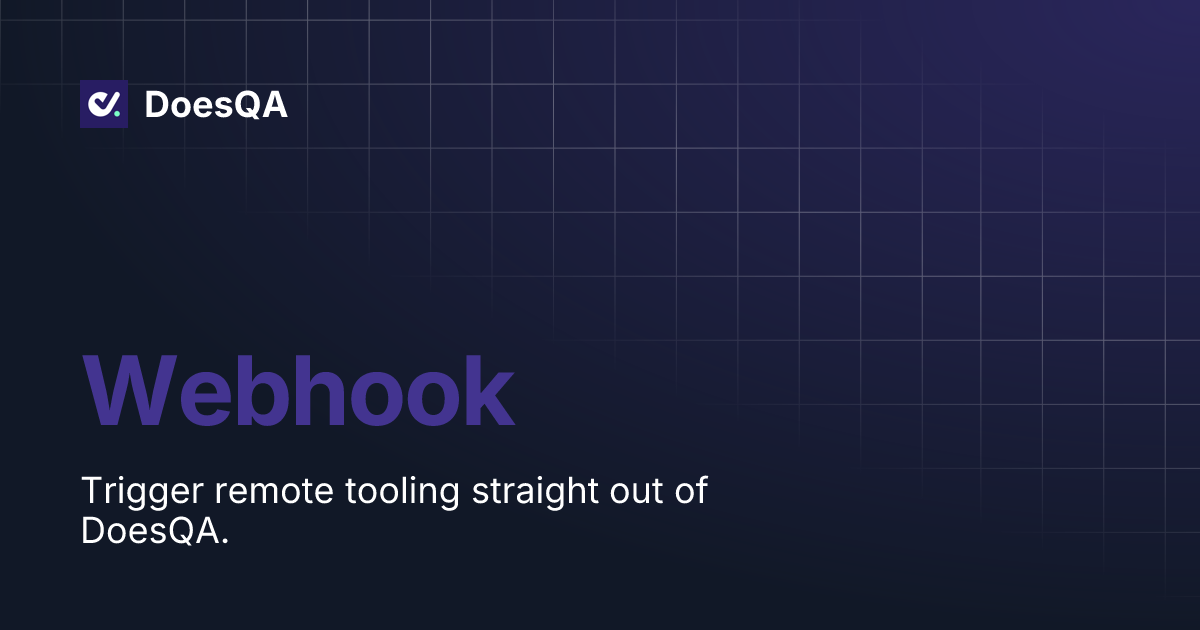 Webhook | DoesQA